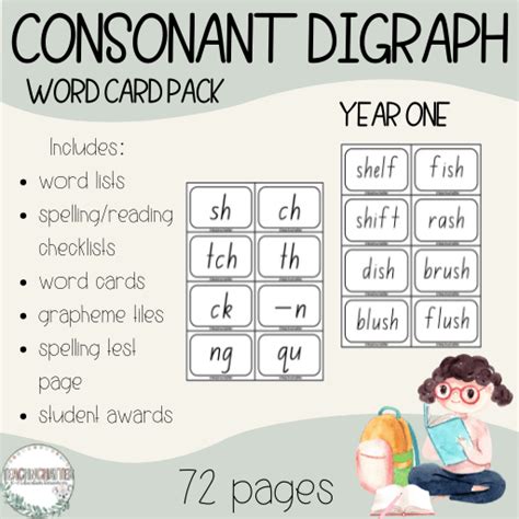 Mash 1st 2nd Class Consonant Digraph List