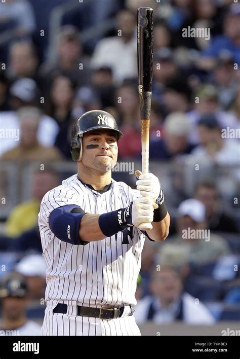 New York Yankees Nick Swisher Stands At The Plate In The Third Inning