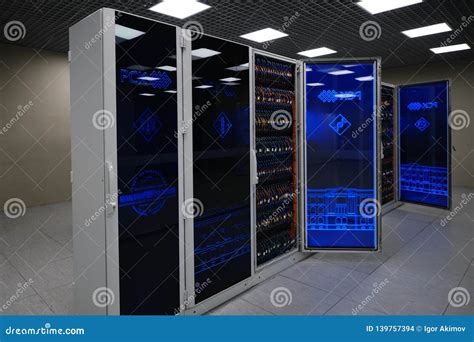 Supercomputer Server Center Of The Polytechnic University Editorial Stock Image Image Of