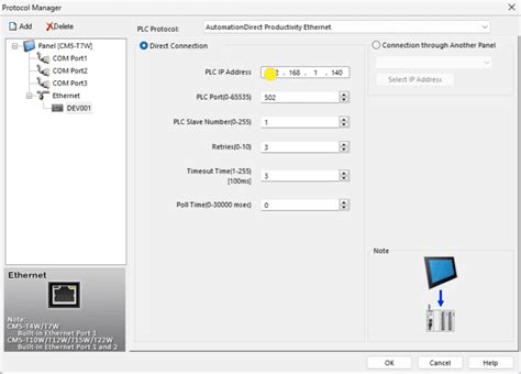 C More Cm5 Import Tags From A Productivity Plc Acc Automation Plc