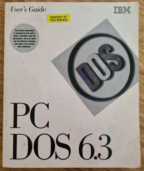 Ibm Pc Dos 6 3 Users Guide 1994 29 95 Picclick Au