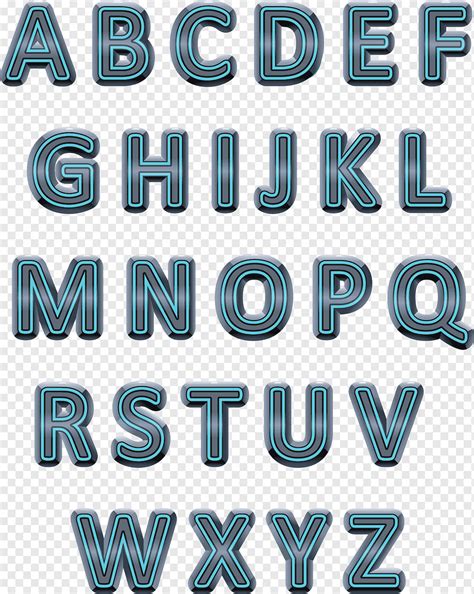 금속 알파벳 Png Pngwing