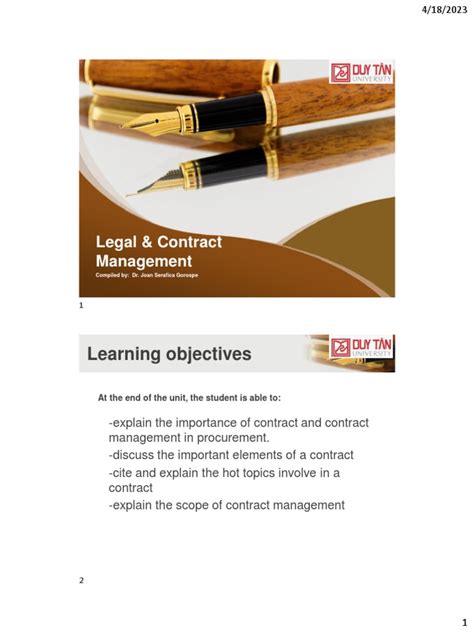 Pscm 5 Contractual Management Pdf Economies Private Law