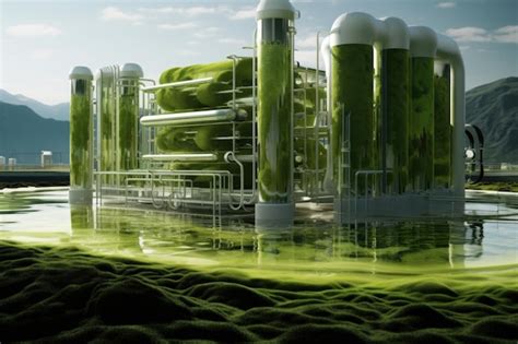 Premium Ai Image Algaebased Biohydrogen Production Technology