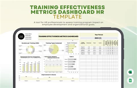 Training Tracker Dashboard Excel