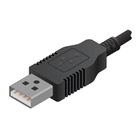 Usb Connector Isometric Vector Illustration Vector Art At Vecteezy