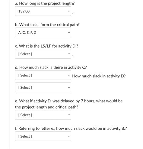 Given The Following Task Time Estimates HOURS A Chegg Com