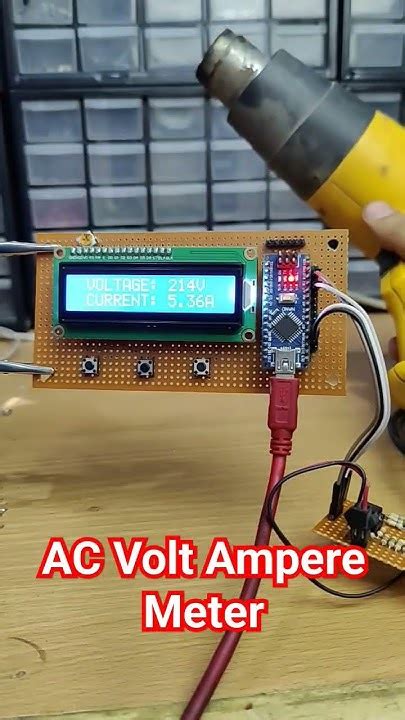 Ac Volt Amp Meter Arduino Project Youtube