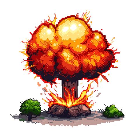 Bomb Pixel Art Set Explosion Pixel Art Minecraft Retro Bit Pixel Art