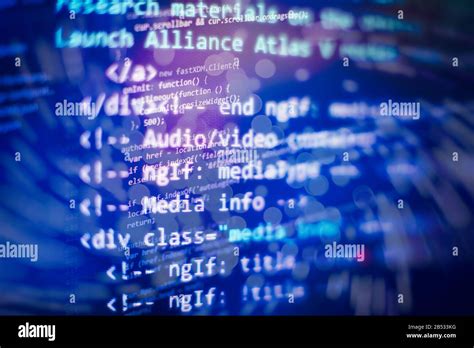 future technology creation process coding script text on screen
