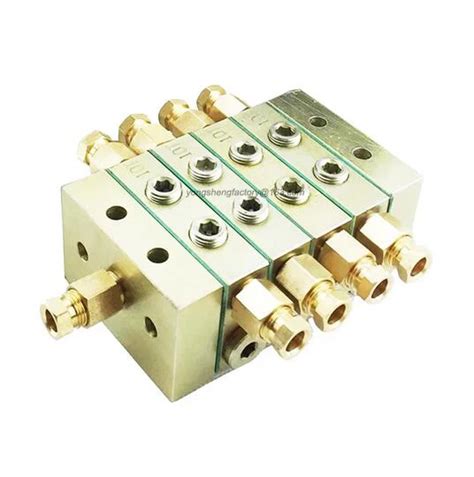 프로그레시브 피더 블록 윤활 그리스 분배기 저항 분리기 밸브 016cccyc 2 12 콘센트 Jpq 1000 8block Machineblock Block