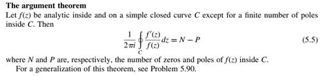 Complex Analysis The Application Of The Argument Theorem Mathematics Stack Exchange
