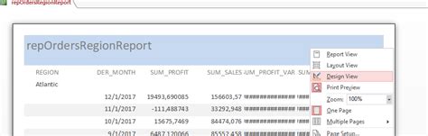 How To Create A Report In Access Using SQL