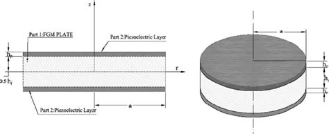 Schematic Representation Of The Fg Circular Plate With Two