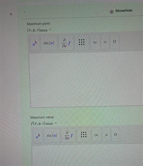Solved Find The Minimum And Maximum Points Of F X Y Z