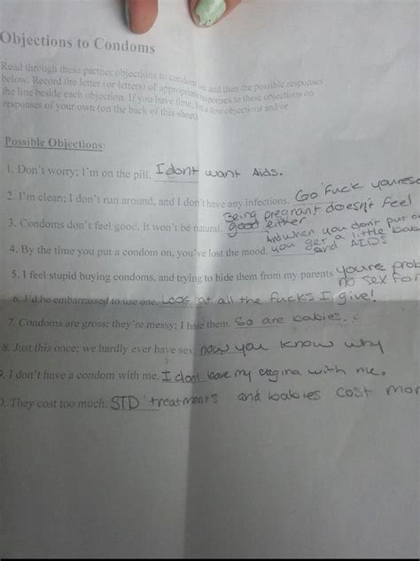 This Jewish Teen Answered Her Sex Ed Homework Like A Boss The Forward