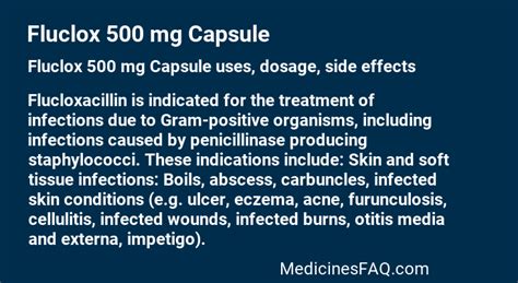 Fluclox 500 Mg Capsule Uses Dosage Side Effects Food Interaction And Faq