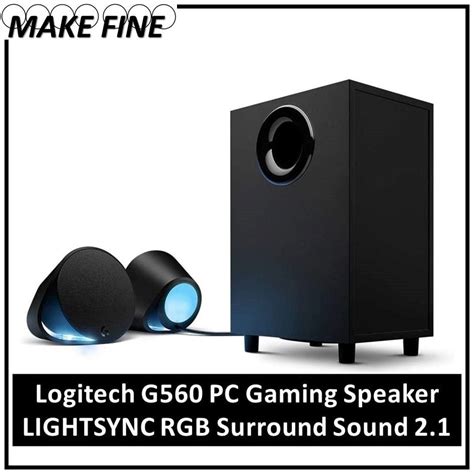 Logitech G Lightsync Pc Gaming Speakers With Game Driven Rgb Lighting Audio Soundbars