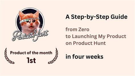 A Step By Step Guide From Zero To Launching My Product On Product Hunt In Four Weeks Hackernoon