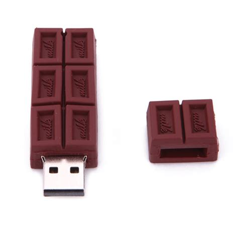Gb Chocolate Bar Shaped Novelty USB Flash Drives Cool Memory Sticks