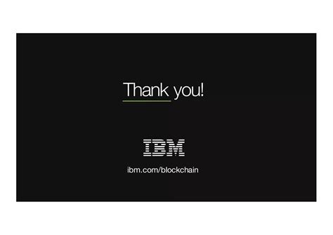 Ibm Blockchain Deck Ppt