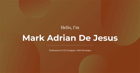 Mark Adrian De Jesus