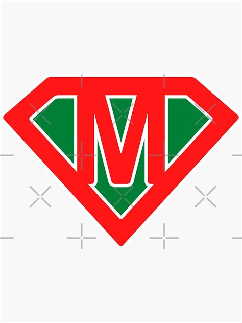Fdi Letter M Naming Sticker For Sale By Sofiacollection Redbubble