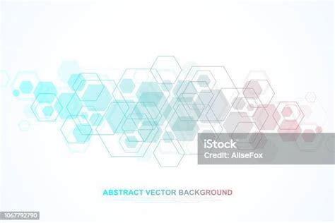 파도 함께 추상 육각 배경입니다 미래 기술 과학 스타일에 배경입니다 그래픽 디자인에 대 한 16 진수 배경입니다 벡터 일러스트 레이 션 0명에 대한 스톡 벡터 아트 및 기타