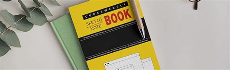 Codesweetly Sketchbook Yellow Responsive Design Coding Notebook For Programming App