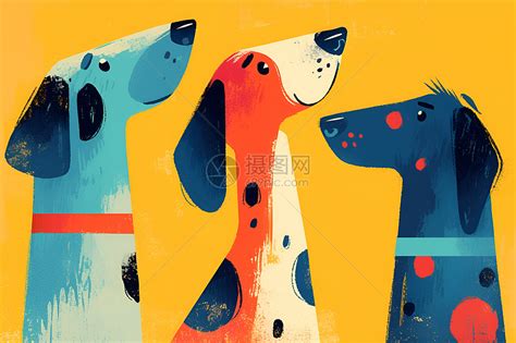 可爱的斑点狗插画图片下载 正版图片601167556 摄图网