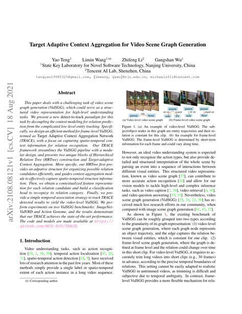 Pdf Target Adaptive Context Aggregation For Video Scene Graph Generation