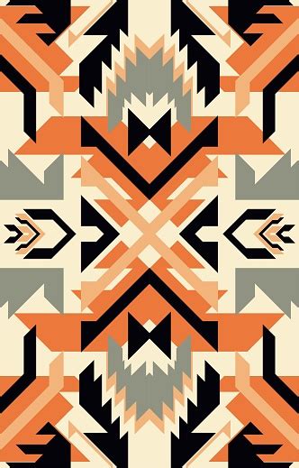 아즈텍 민족 카펫 부족 미국 멕시코 스타일의 완벽 한 기하학적 민족 패턴 배경 벽지 직물 의류 카펫 섬유 바틱 자수 디자인 0명에 대한 스톡 벡터 아트 및 기타 이미지