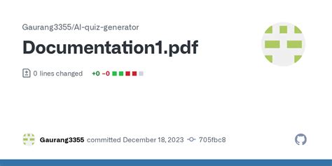 Documentation1pdf · Gaurang3355ai Quiz Generator705fbc8 · Github