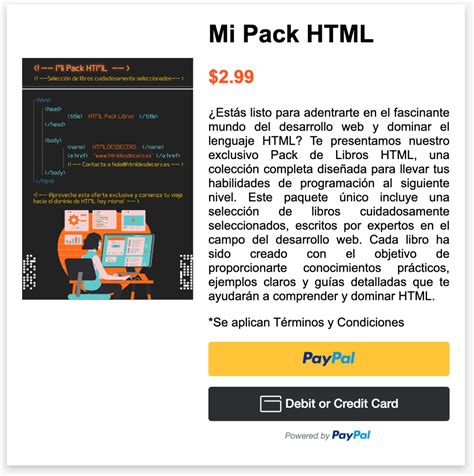 Cómo Integrar Paypal En Tus Páginas De Ventas Con Html Css Y Js Html