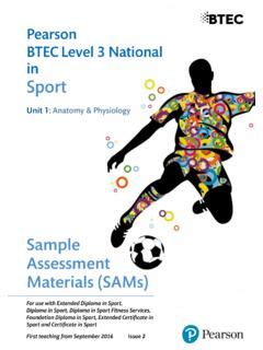 Sample Assessment Material Unit Anatomy And Physiology Sample Assessment Material Unit