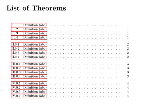 Thmtools Changing Space Between Number And Name In List Of Theorems TeX LaTeX Stack Exchange