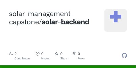 Github Solar Management Capstonesolar Backend