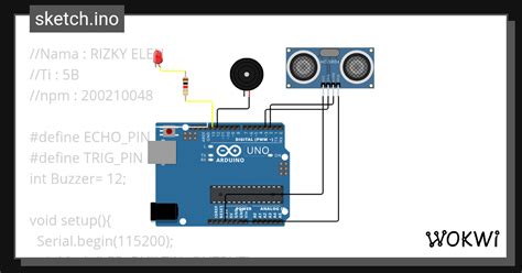 Sensor Jarak Wokwi Arduino And Esp32 Simulator