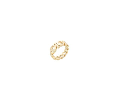 Diorevolution Ring In Gold Finish Metal ของแท้