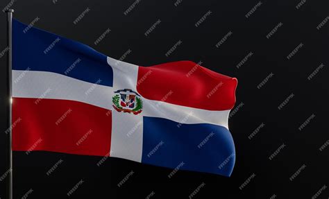 Bandera República Dominicana Bandera De Tela República Dominicana Sobre