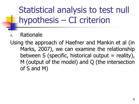 Ppt Statistical Concepts Of Validation Of Microsimulation Models