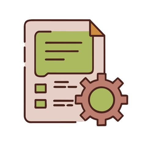 Premium Vector Datasheet Icon Colored Outline