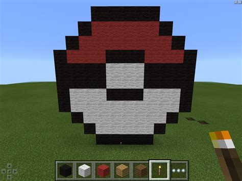 Poke Ball Minecraft Design
