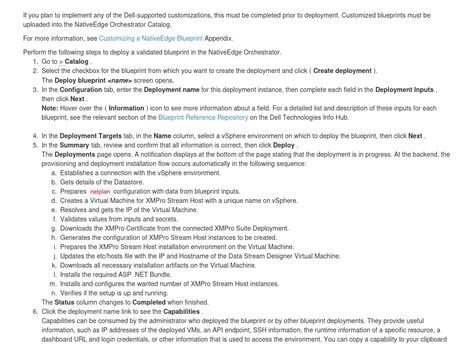 Deploy A Nativeedge Blueprint For Xmpro Stream Host For Vsphere Dell Nativeedge Blueprint For