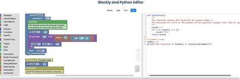 Online Blockly Python Interpreter Release