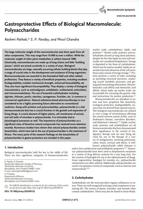 Publication Reviewarticle Wiley Macromolecularsymposia Rashmi Pathak 20 Comments