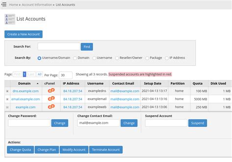 Managing Cpanel Accounts In Whm Catalyst