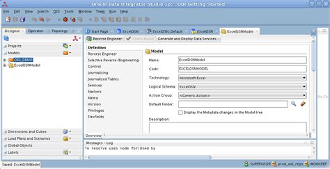 Using The Oracle Data Integrator Odi 1221 With Microsoft Excel Data Via The Openlink Jdbc