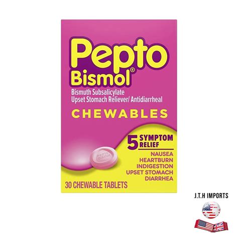 Pepto Bismol 30 Chewable Tablets