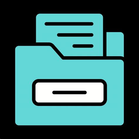 File Folder Vector Icon 40310624 Vector Art At Vecteezy